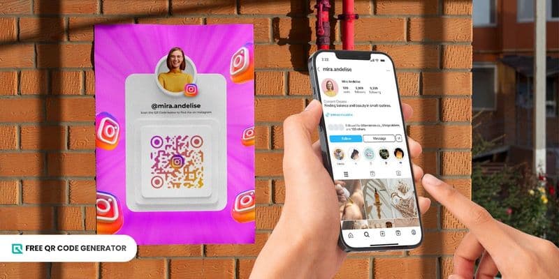 如何使用Instagram的二维码 | Free QR Code Generator